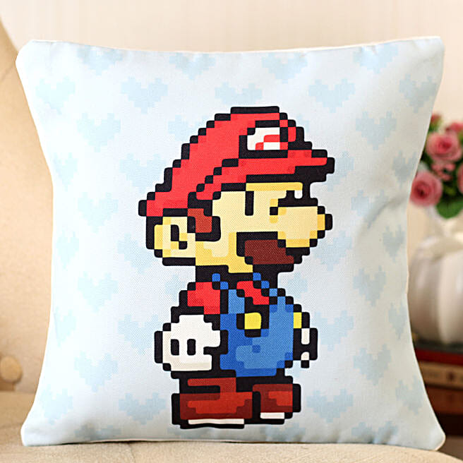 Buy/Send Super Mario Printed Cushion Online- FNP