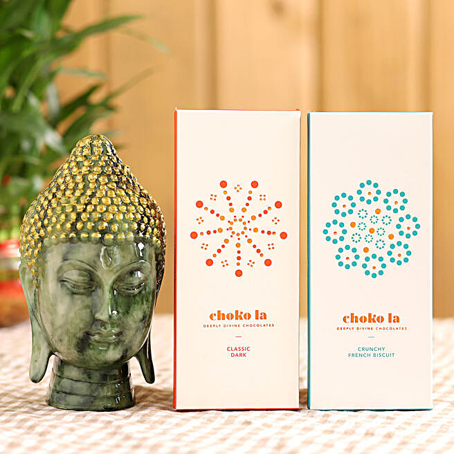 Buy/Send Choko La Bars & Green Buddha Face Idol Online- FNP