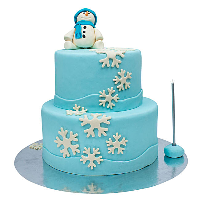 Buy/Send Two Tier Snowman Truffle Cake Online- FNP