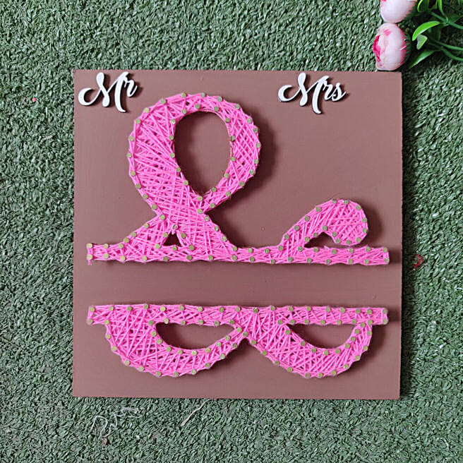 Buy/Send Couple String Art Nameplate Online- FNP