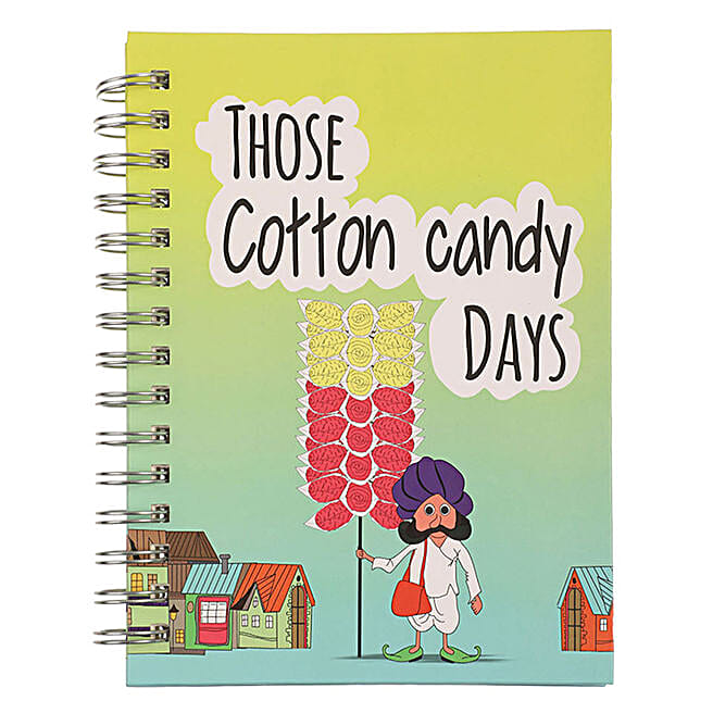 Buy/Send Cotton Candy Spiral Notebook Online- FNP
