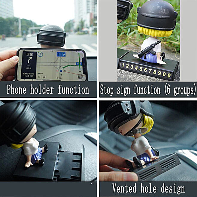 Buy/Send PUBG Warrior Girl Bobble Head Mobile Stand Online- Ferns N Petals