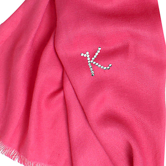 Buy/Send Personalised Rose Pink Pashmina Online- FNP