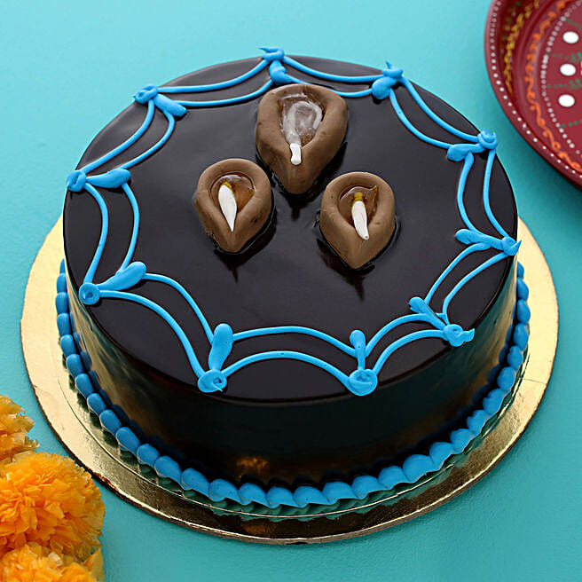 Buy/Send Attractive Diyas Chocolate Cake Online- FNP