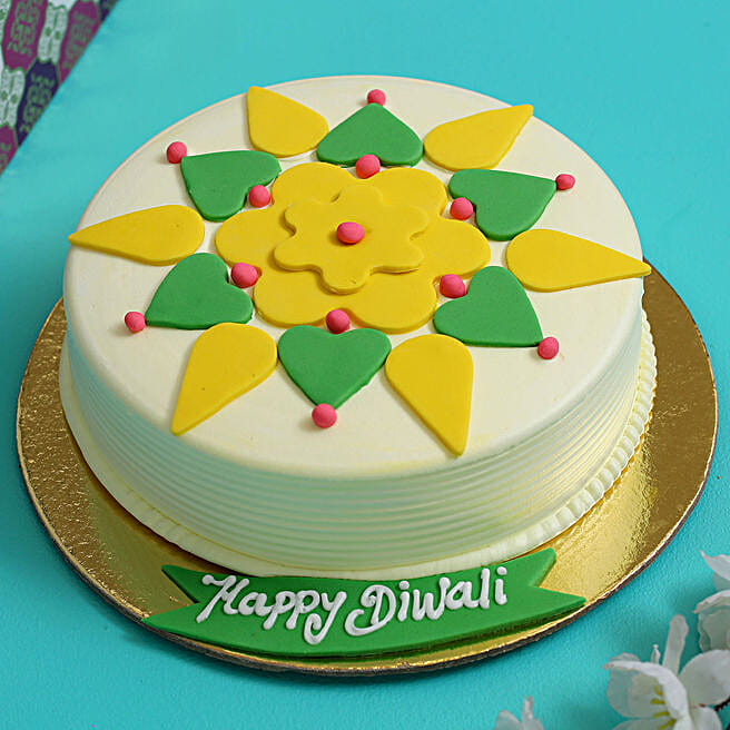 Buy/Send Diwali Rangoli Chocolate Cake Online- FNP