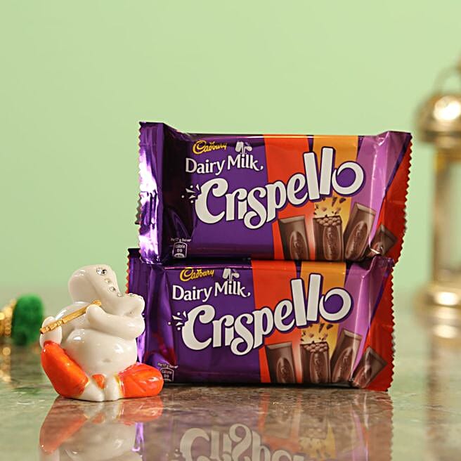 Buy/Send Crispello Chocolate & Ganesha Idol Online- FNP
