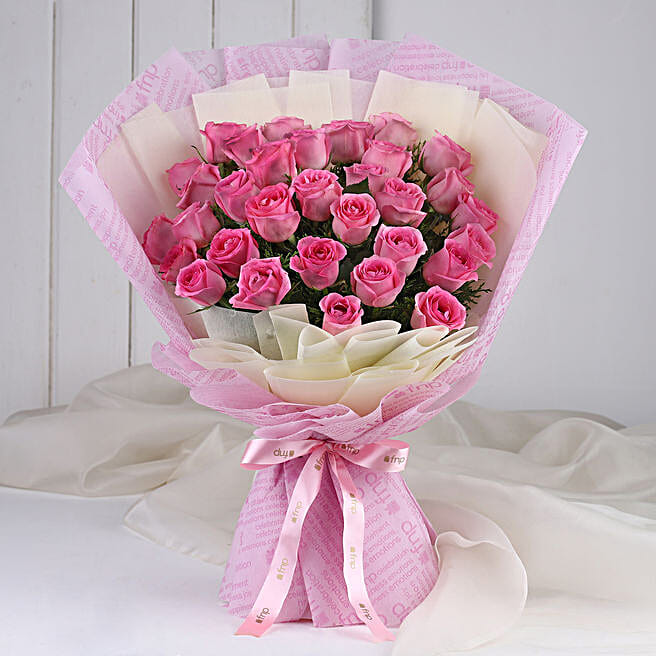 Buy/Send Fairytale Pink Roses Bunch Online- Ferns N Petals