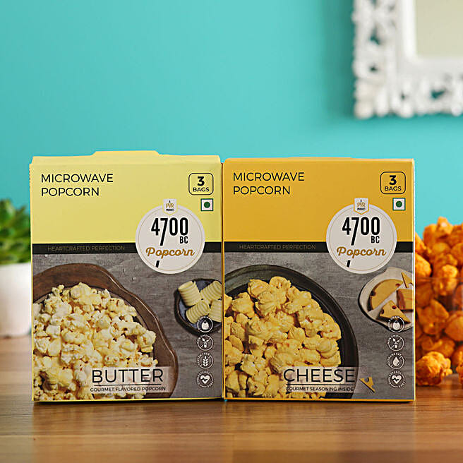 Buy/Send 4700BC Cheese & Butter Microwave Popcorn Combo Online- FNP
