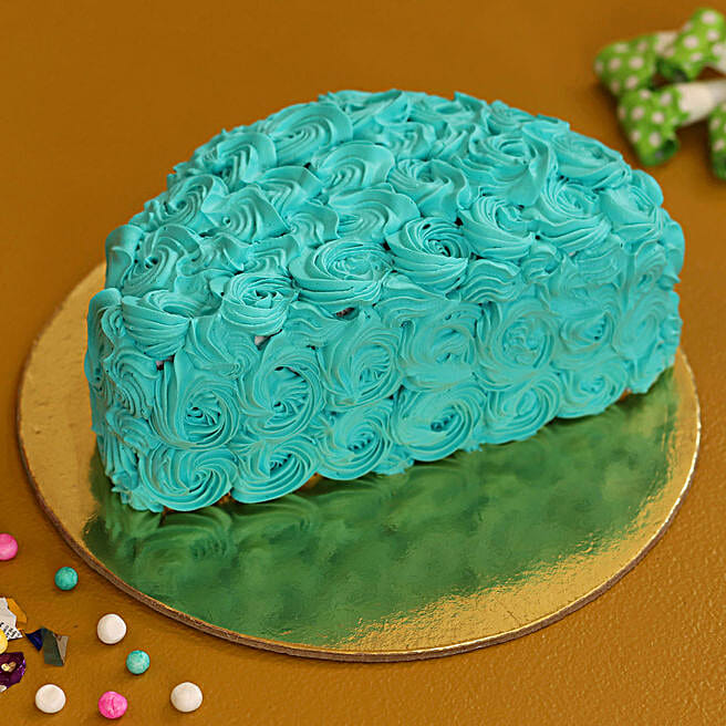Buy/Send Fantasy Blue Half Cake Online- FNP