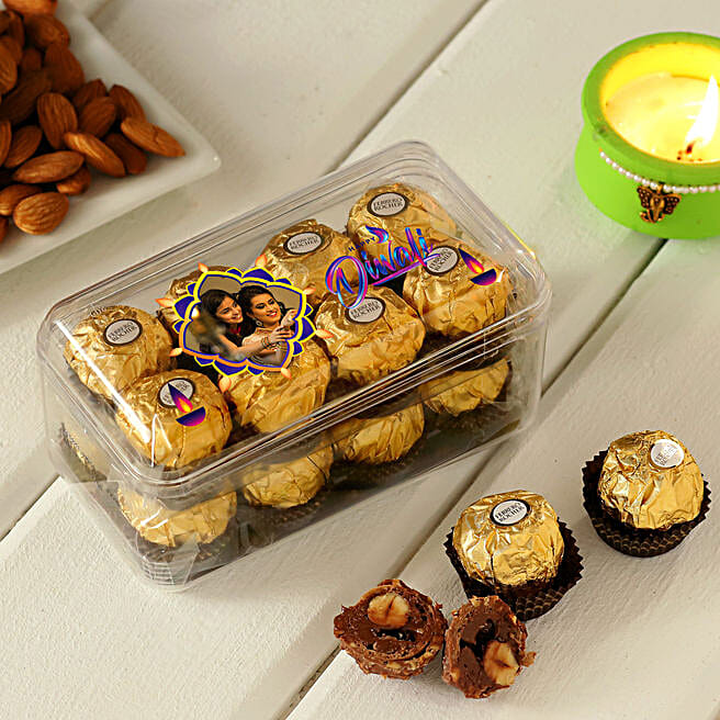 Buy/Send Personalised Diwali Joy Ferrero Rocher Box Online- FNP