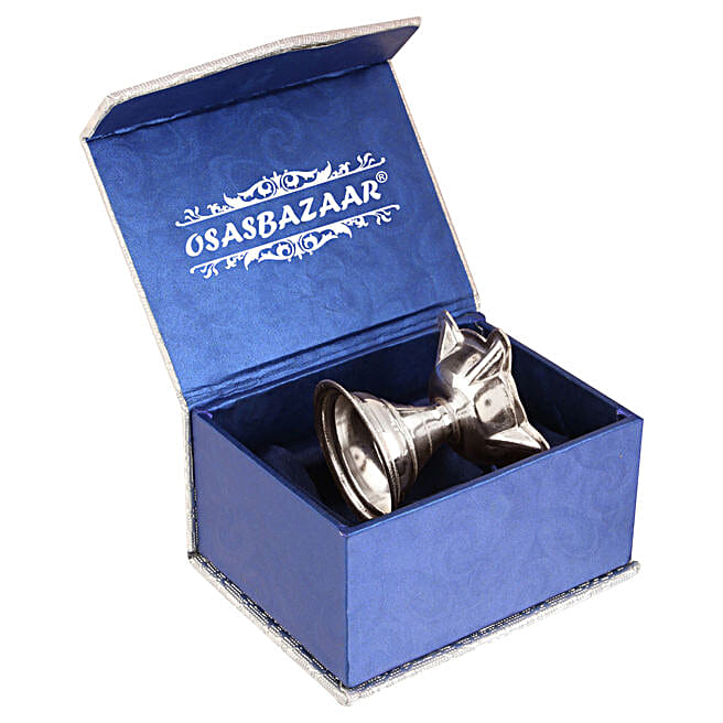 Buy/Send Pure Silver Panchmukhi Star Deepak Online- FNP