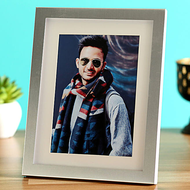 Buy/Send Personalised Elegant Double Border Photo Frame Online- FNP