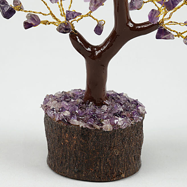 Buy/Send Mini Amethyst Crystal Wishing Tree Online- Ferns N Petals