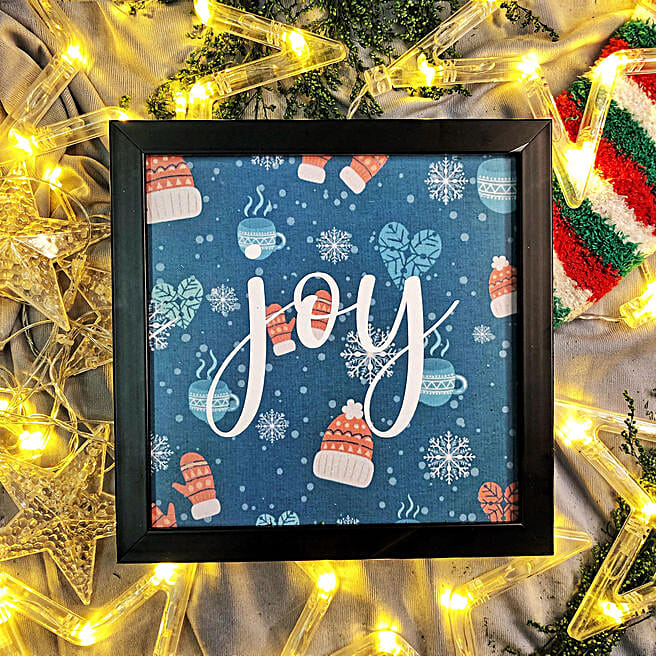 Buy/Send Christmas Special Joy Frame Online- Ferns N Petals