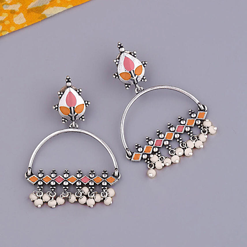 Buy Send Bagh E Fiza Metal Embellishments Earrings Voylla Online FNP