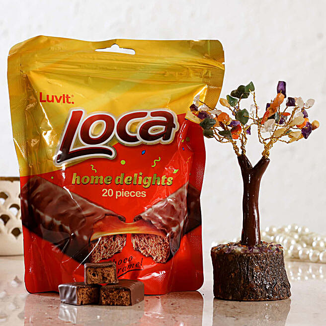 Buy/Send Colourful Wish Tree & Luvit Loca Minis Online- FNP