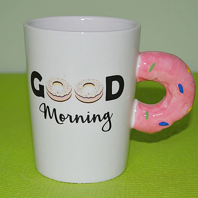Buy/Send Funky Donut Handle Coffee Mug Online- FNP