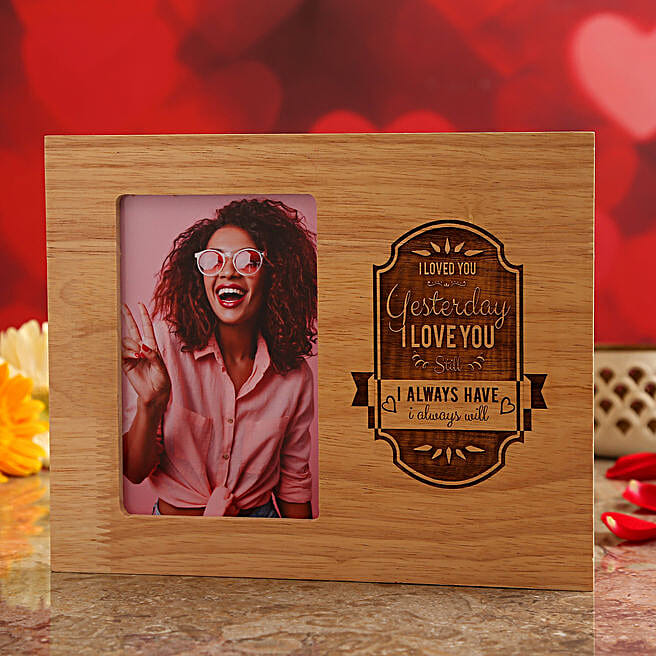 Buy/Send Personalised I Love You Photo Frame Online- FNP