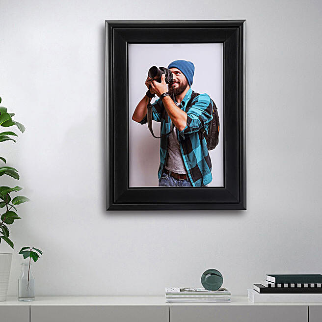 Buy/Send Personalised Photo Frame For Him- Black Online- FNP