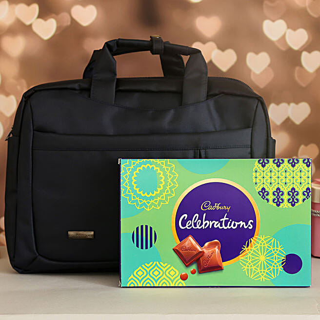 Buy/Send Classic Bata Laptop Bag & Celebrations Box Online- FNP