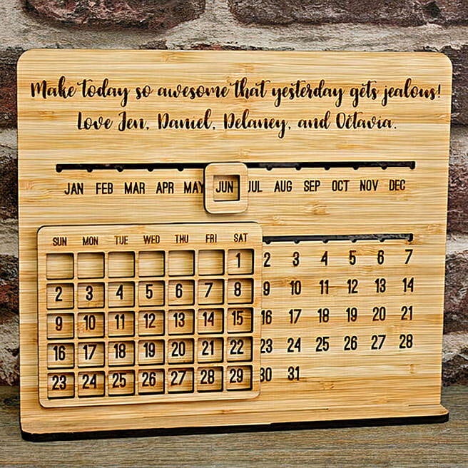Buy/Send Personalised Message Perpetual Calendar Online- FNP