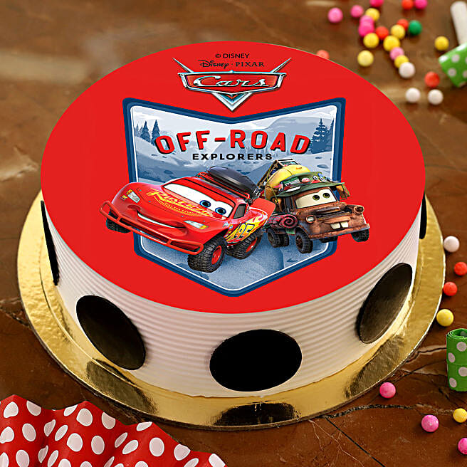 Buy/Send Disney Cars Off-Road Pineapple Cake Online- FNP