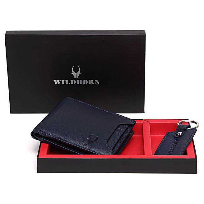 Buy/Send Wildhorn Suave Men Wallet Combo Blue Online- FNP