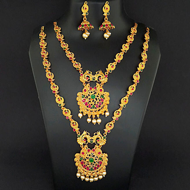 Buy/Send Ravishing Pota Stones Necklace Set Online- FNP
