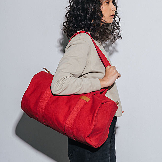 Buy/Send Crimson Red Swing Duffle Bag Online- FNP