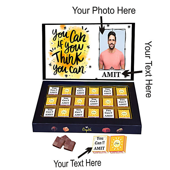 Buy/Send Personalised Motivational Chocolate Gift Box Online- FNP
