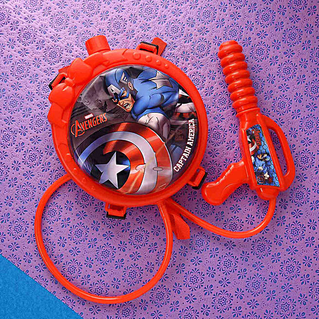 Buy/Send Captain America Backpack Tank Water Gun Online- FNP