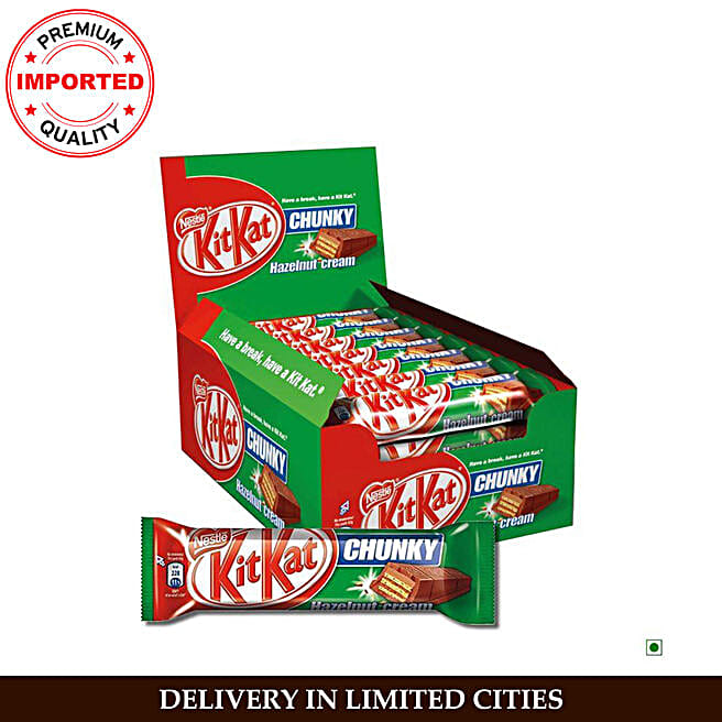 Buy/Send Kit Kat Chunky Hazelnut Bar- Pack of 24 Online- FNP