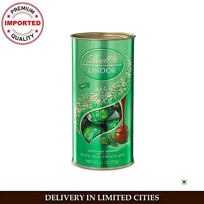 Buy/Send Lindt Lindor Tube Milk & Mint Online- FNP