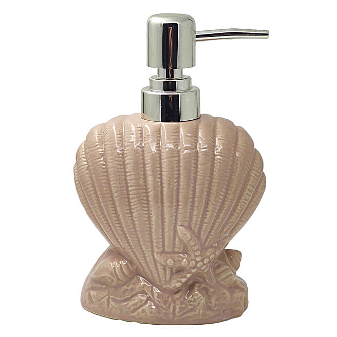 Buy/Send Seabed Shells Exquisite Ceramic Soap Dispenser Online- FNP