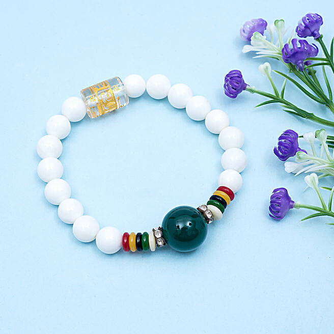 Buy/Send Fluted Giant Clam elastic thred Bracelets Online- FNP
