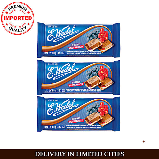 Buy/Send Wedel Milk Chocolate With Blueberry Strawberry Filling Online- FNP