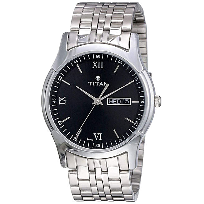 Buy/Send Titan Analog Grey Round Dial Mens Watch Online- FNP