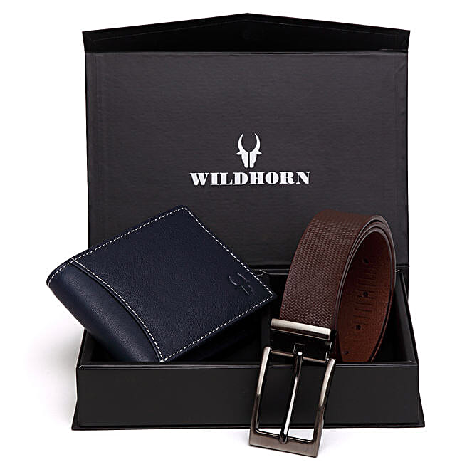 Buy/Send WildHorn Mens Wallet and Belt Combo Online- FNP