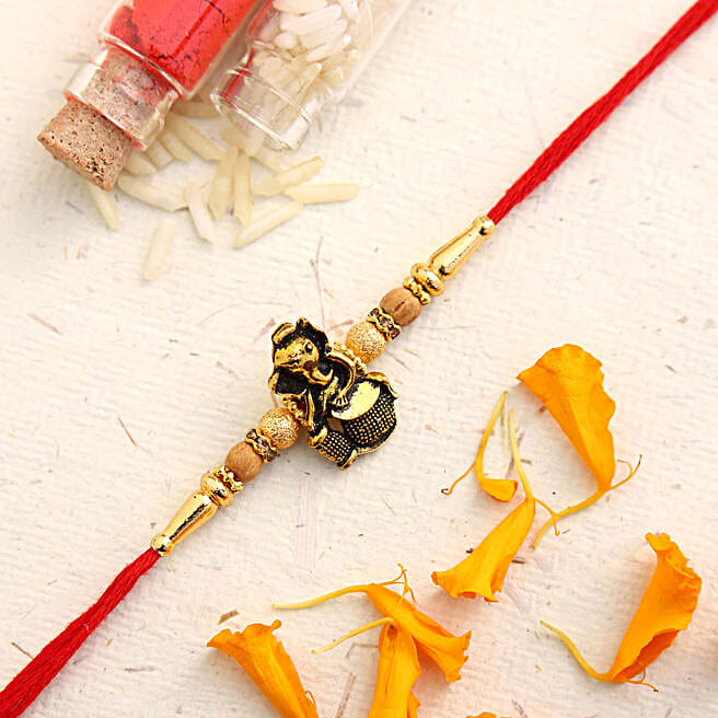 Buy/Send The Lord Ganesha Rakhi Online- FNP