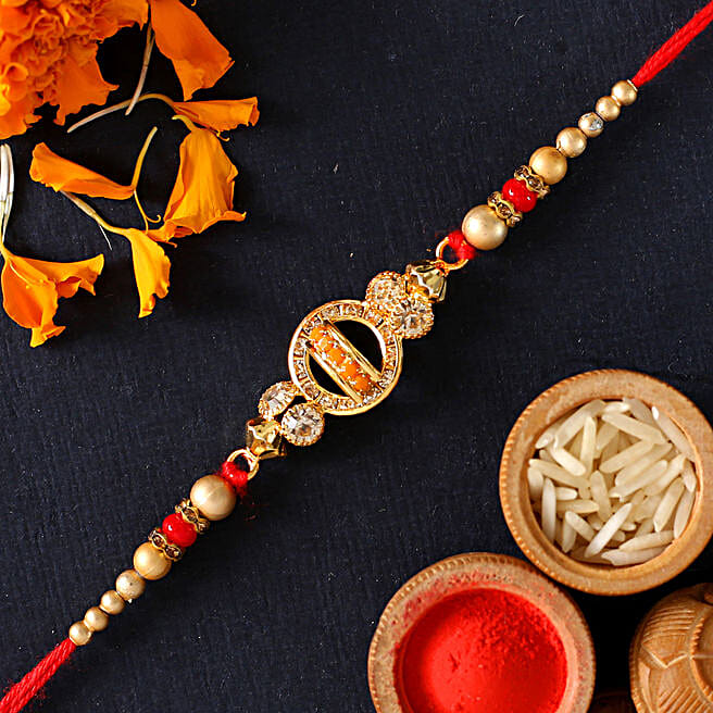 Buy/Send Attractive Meenakari Rakhi Online- FNP