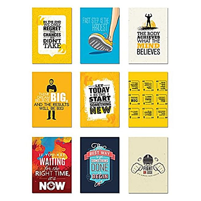 Buy/Send 8 motivational quotes wall posters size a40 Online- FNP
