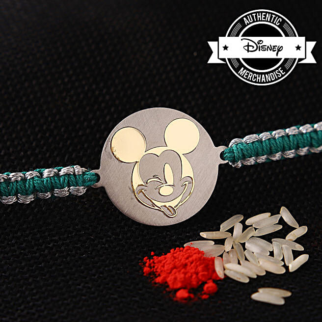 Buy/Send Designer Mickey Mouse Metal Rakhi Online- FNP