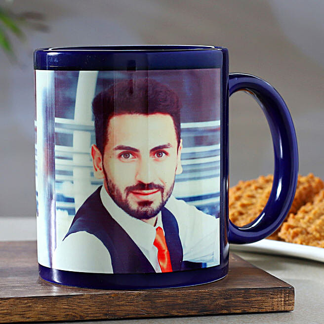 Buy/Send Personalised Blue Mug Online- FNP