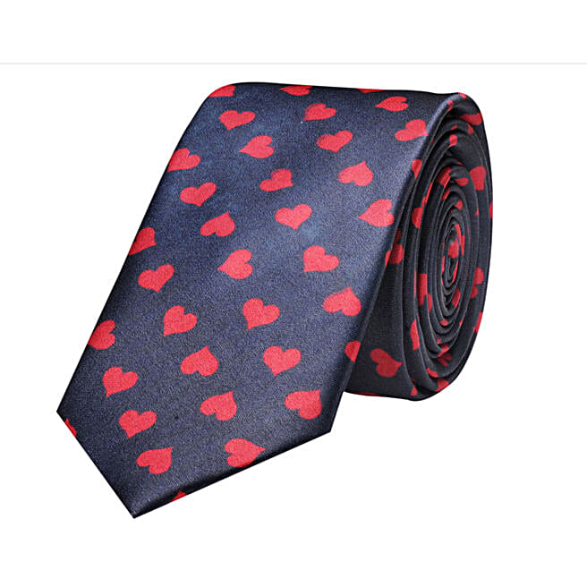 Buy/Send Blue Heart Funky Necktie Online- FNP