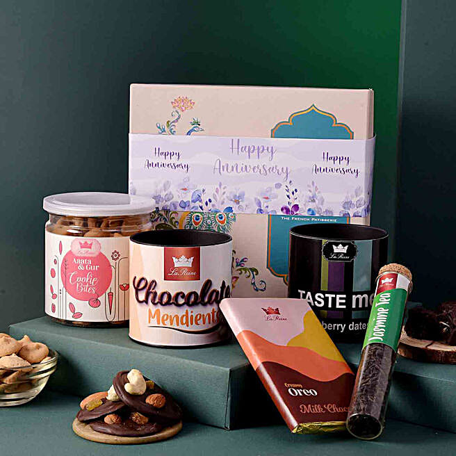 Buy/Send Dates & Cookies Anniversary Hamper Online- FNP