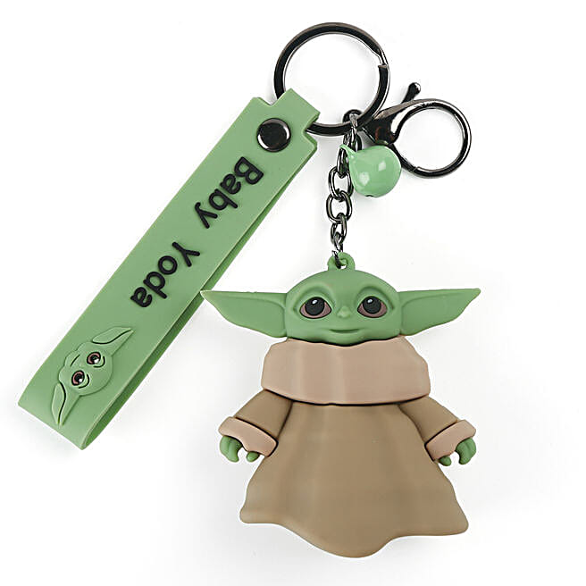 Buy/Send 3D Baby Yoda Keychain Online- FNP