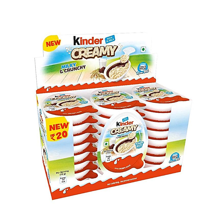Buy/Send kinder creamy pack of 24 milky and chocolate Online- Ferns N ... Buy/Send kinder creamy pack of 24 milky and chocolate Online- Ferns N ...