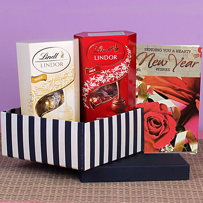 Buy/Send Happy New Year Lindt Lindor Chocolates Online- FNP
