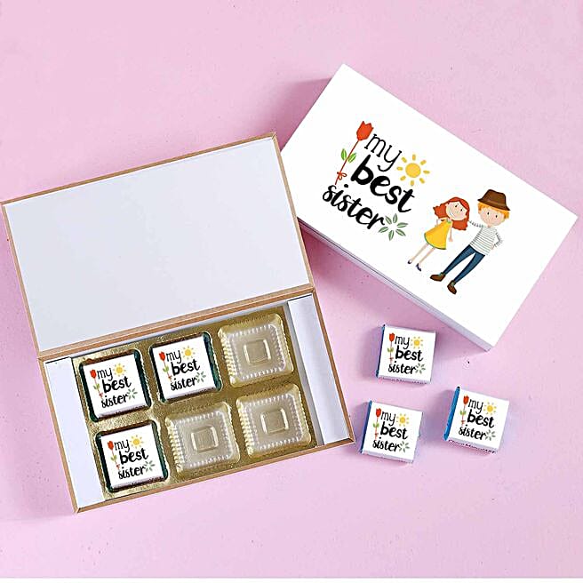 Buy/Send My Best Sister Chocolate Box Online- FNP