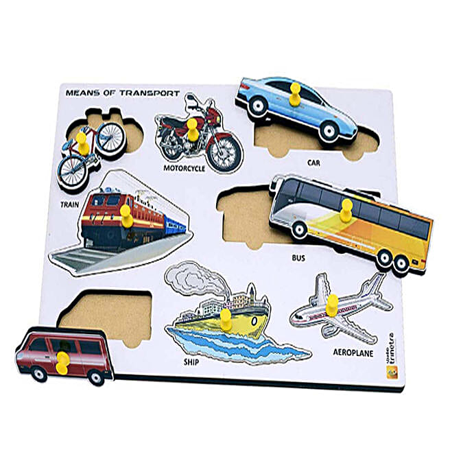 Buy/Send Colourful Premium Wooden Transport Puzzle Toy Online- FNP